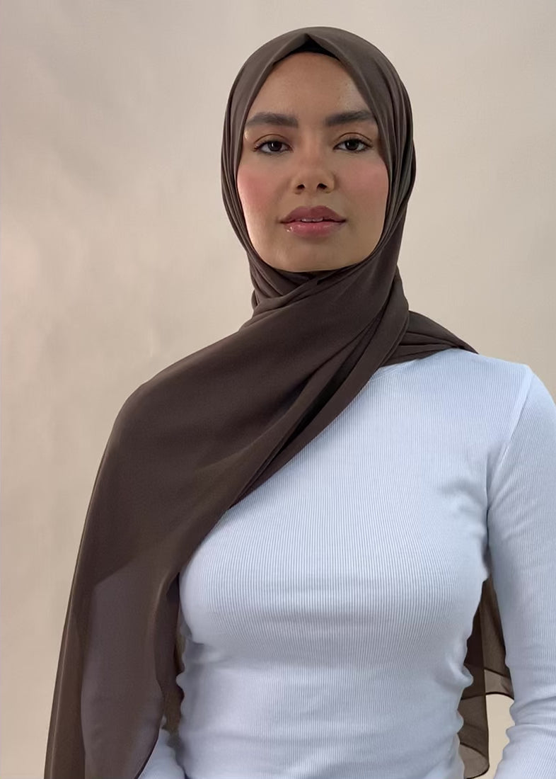 Mineral Earth Crepe Hijab | Modest Hijabs | Aab Modest Wear